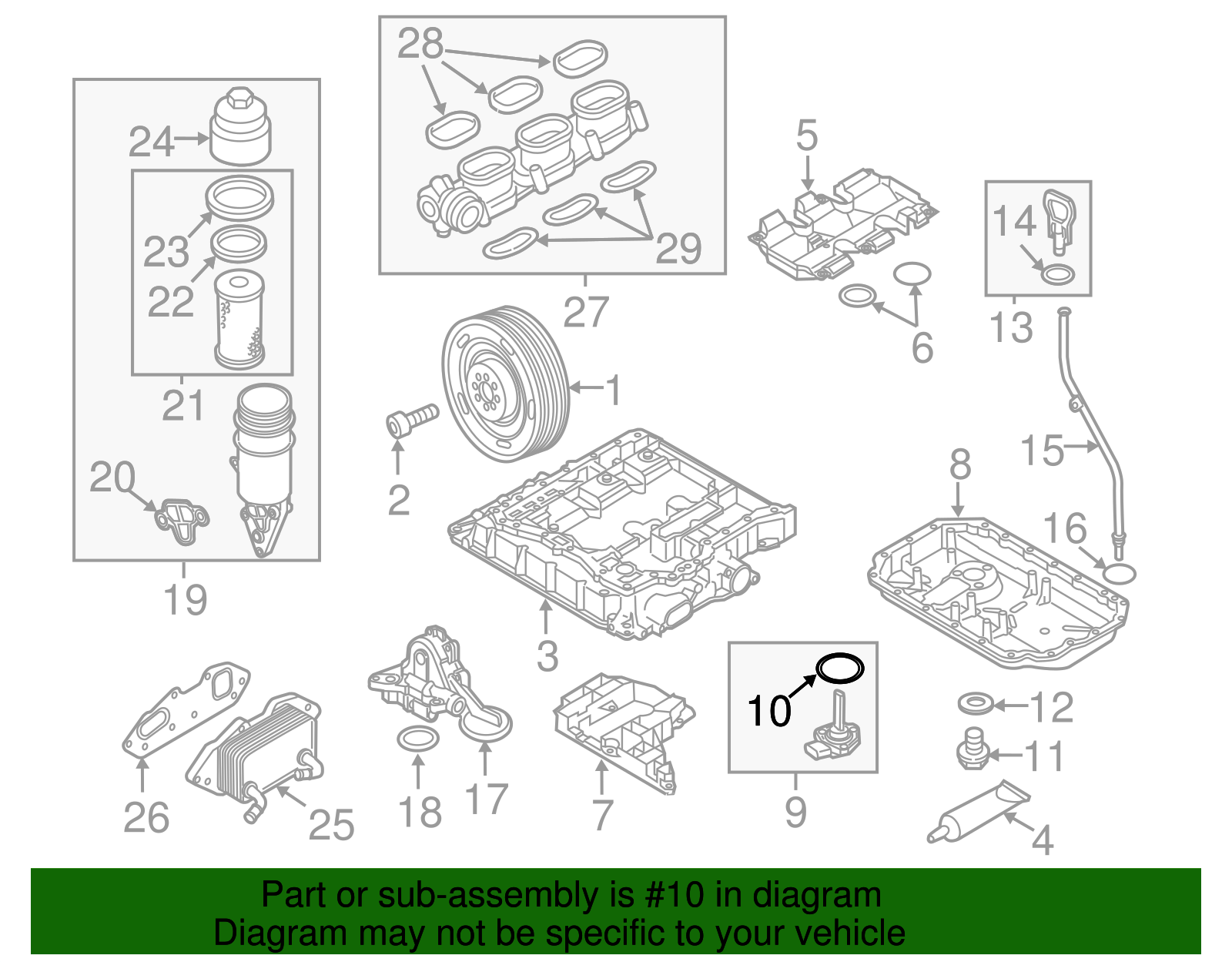 2010-2024 Porsche Level Sensor O-Ring PAB-103-196-B | Sunset Porsche Parts