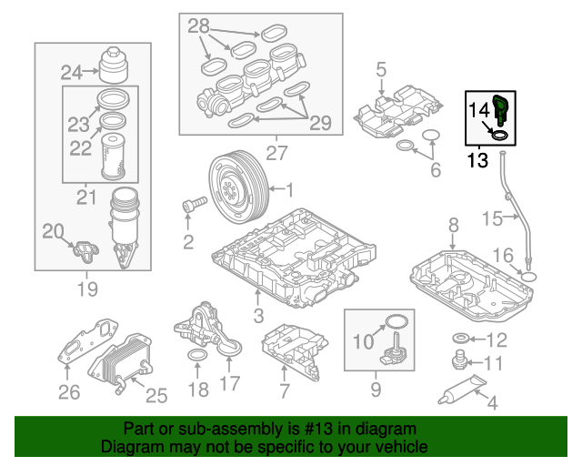 2011-2014 Porsche Cayenne Dipstick 958-107-168-20 | Gaudin Porsche Parts