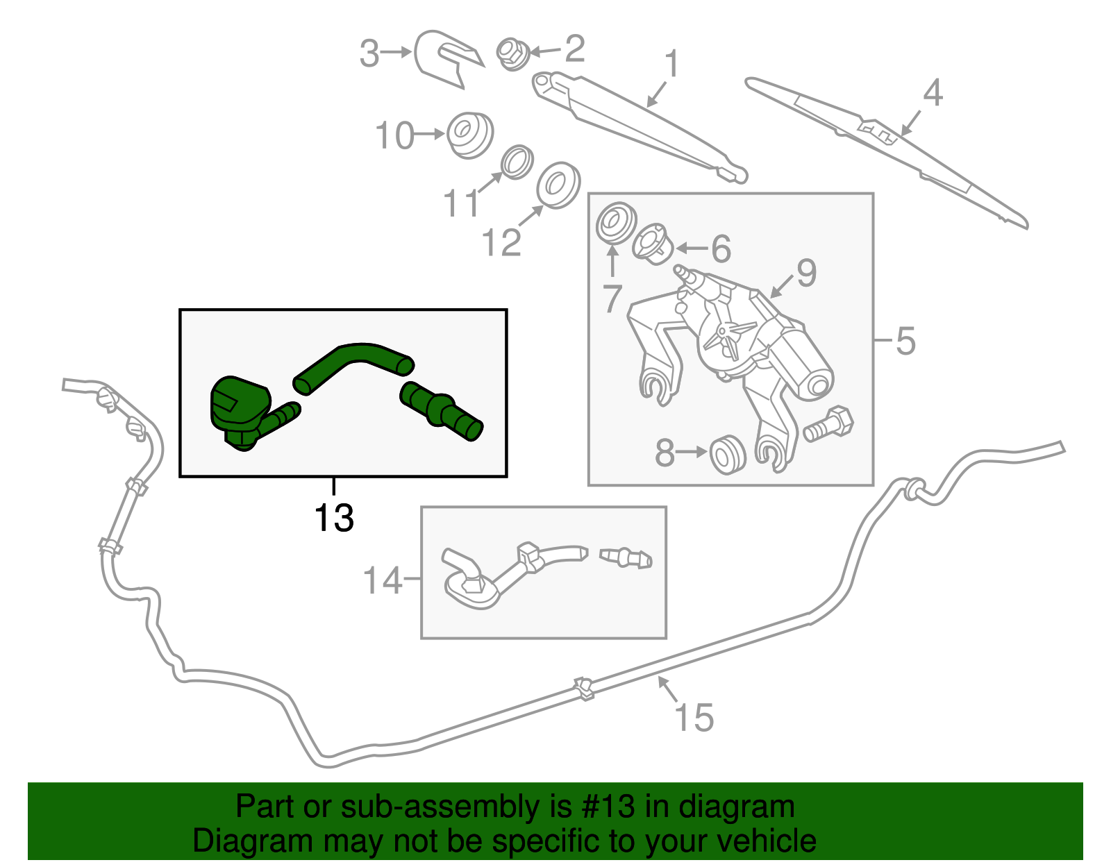 98930-3W000 - Washer Nozzle 2011-2016 Kia Sportage | Kia.Parts Store