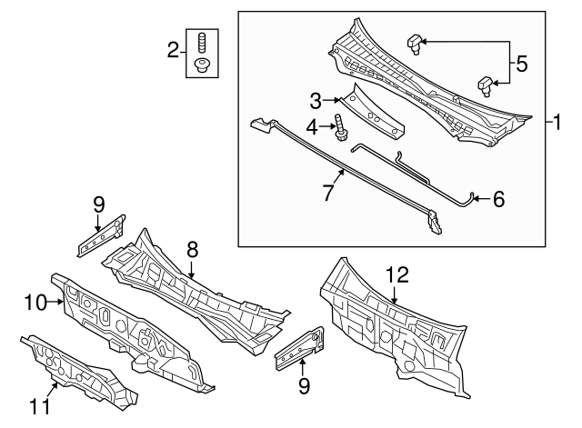 86154-D5000 - Under Cover 2016-2020 Kia Optima | Kia.Parts Store