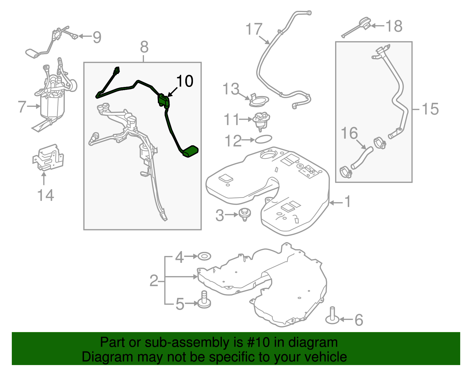 LR050479 - Fuel Gauge Sending Unit 2013-2019 Land Rover | Land Leaping ...