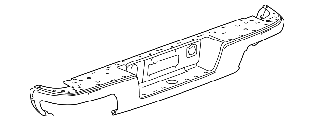 2015-2017 GM Bright Chrome Rear Bumper Impact Bar 84120111 ...