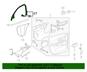 2010-2017 GM Upper Trim - Driver's Side (LH) 20894968 | TascaParts.com