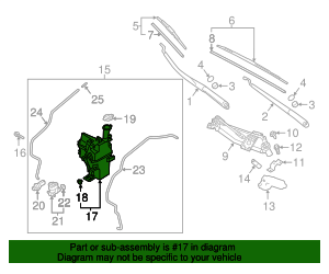 98620-G3100 - Washer Fluid Reservoir 2018-2020 Hyundai Elantra GT ...