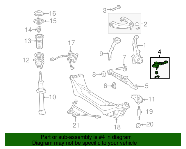 2001-2005 Lexus IS300 Lower Ball Joint 43340-59135 | OEM Parts Online
