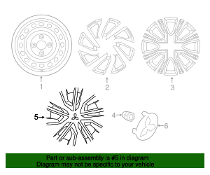 Genuine OEM Wheel Cover Part# 4252A140 Fits 2017-2021 Mitsubishi: Up To ...