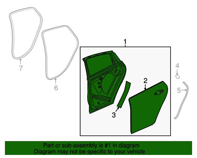2016-2021 Chevrolet Malibu Door Shell 84103474 | GMPartsDirect.com