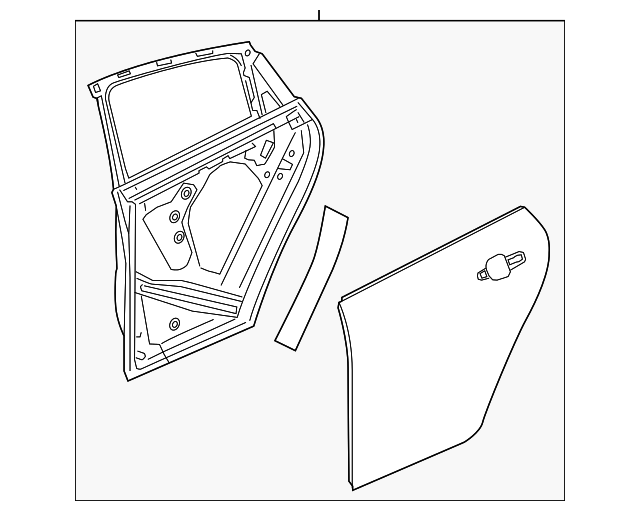 2016-2024 Chevrolet Malibu Rear Passenger Side Door 84103473 GM ...