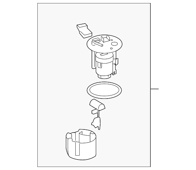 2008-2015 Mitsubishi Lancer Fuel Pump Assembly 1760A341 | Mitsubishi ...