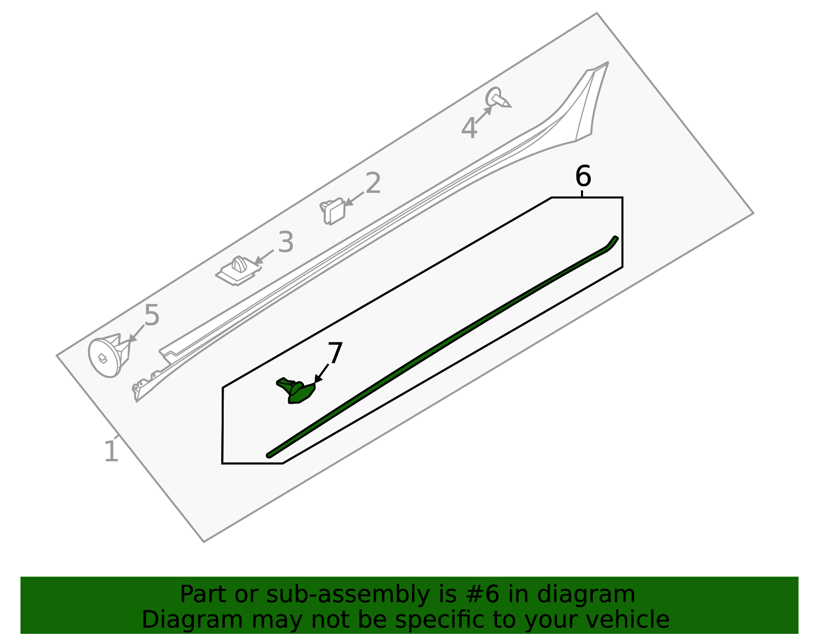 877E2-L1500 - Rocker Panel Molding Trim Insert 2024-2025 Hyundai Sonata ...