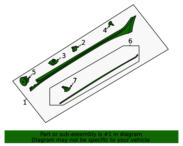 2020-2023 Hyundai Sonata Rocker Molding 87752-L1100 | OEM Parts Online
