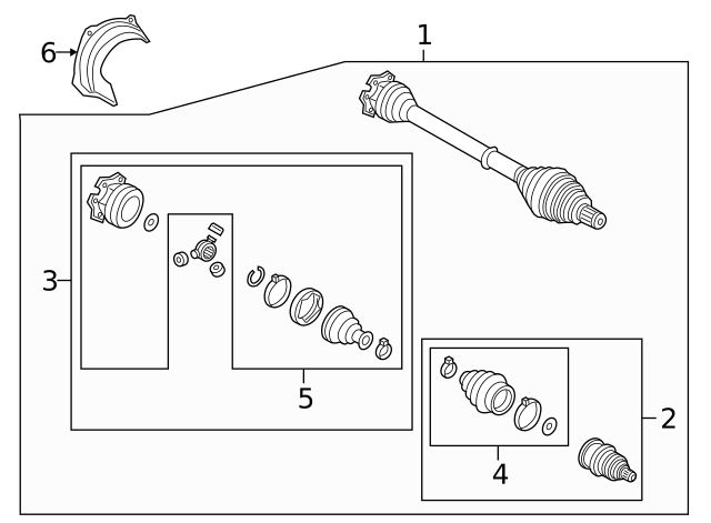 2020-2023 Audi A6 Quattro Axle Assembly 4K0-407-271-N | Audi USA Parts