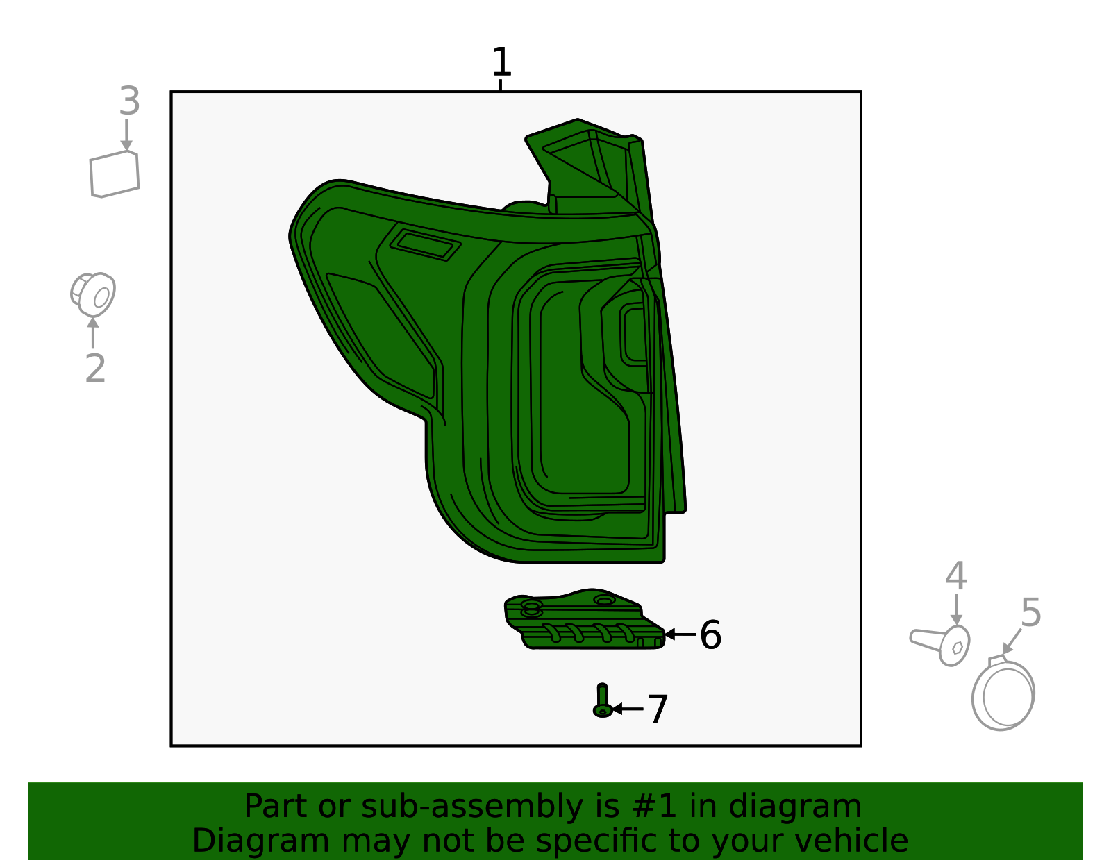 2020-2023 GMC Acadia Lamp (Replaces Part Number 84863045) 85150720 GM ...