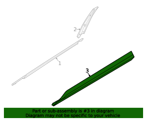 2022 Kia Carnival | Body Side Molding | 87721-R0100 | Kia Auto Parts