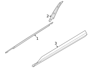 87721-R0100 - Body Side Molding - 2022 Kia Carnival | Kia Auto Parts