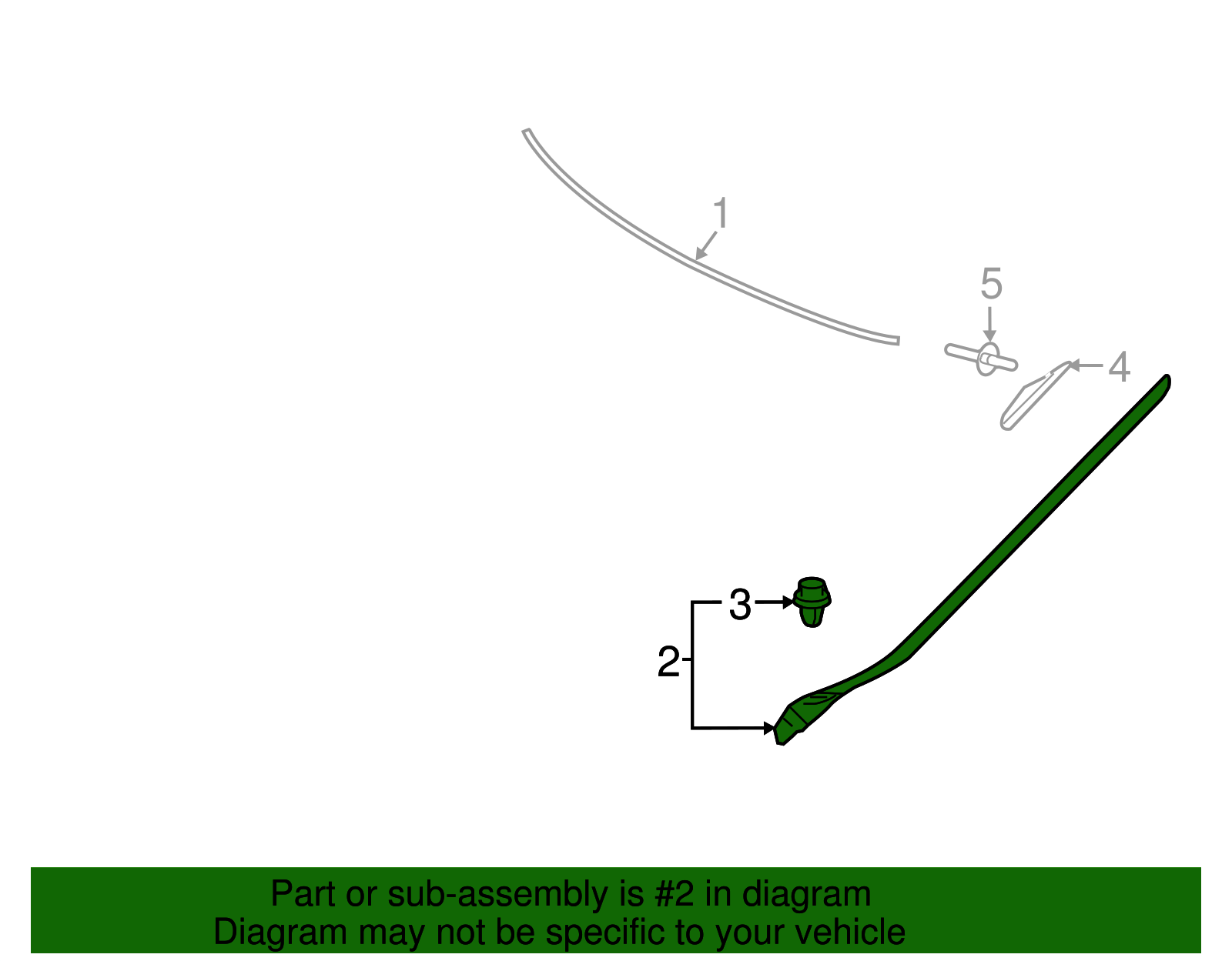 2016-2022 Lexus Side Molding 75535-0E030 | Retail Performance Auto Parts