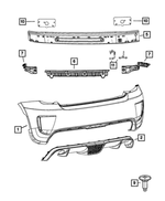 Rear Bumper and Fascia for 2015 Fiat 500 | Mopar eStore