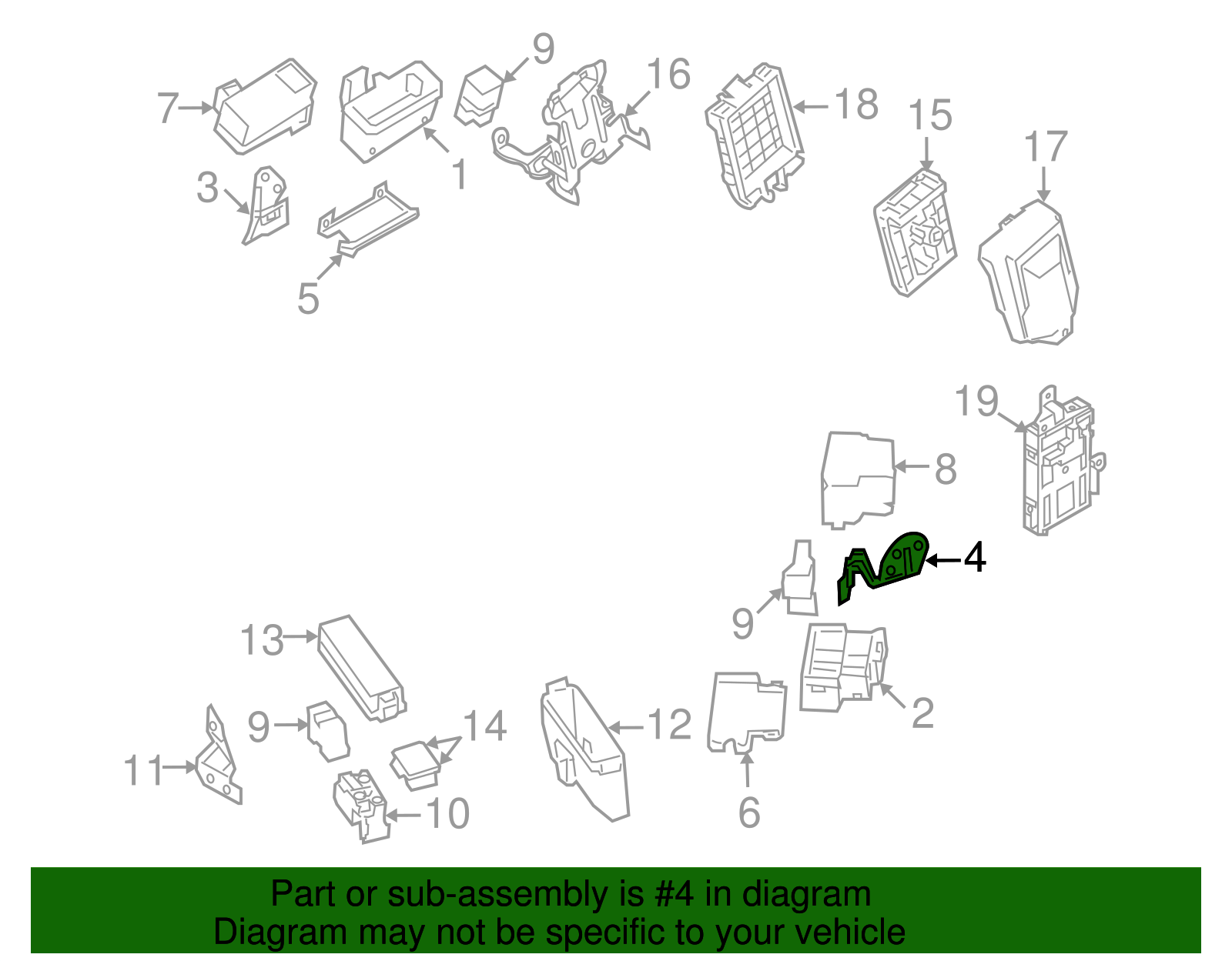 2009-2020 Nissan 370Z Relay Box Bracket 24388-1EA0B | Team Nissan Inc.