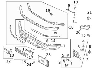 2021 Ford F-150 Front Bumper ML3Z-17757-H | Online Ford Parts Catalog