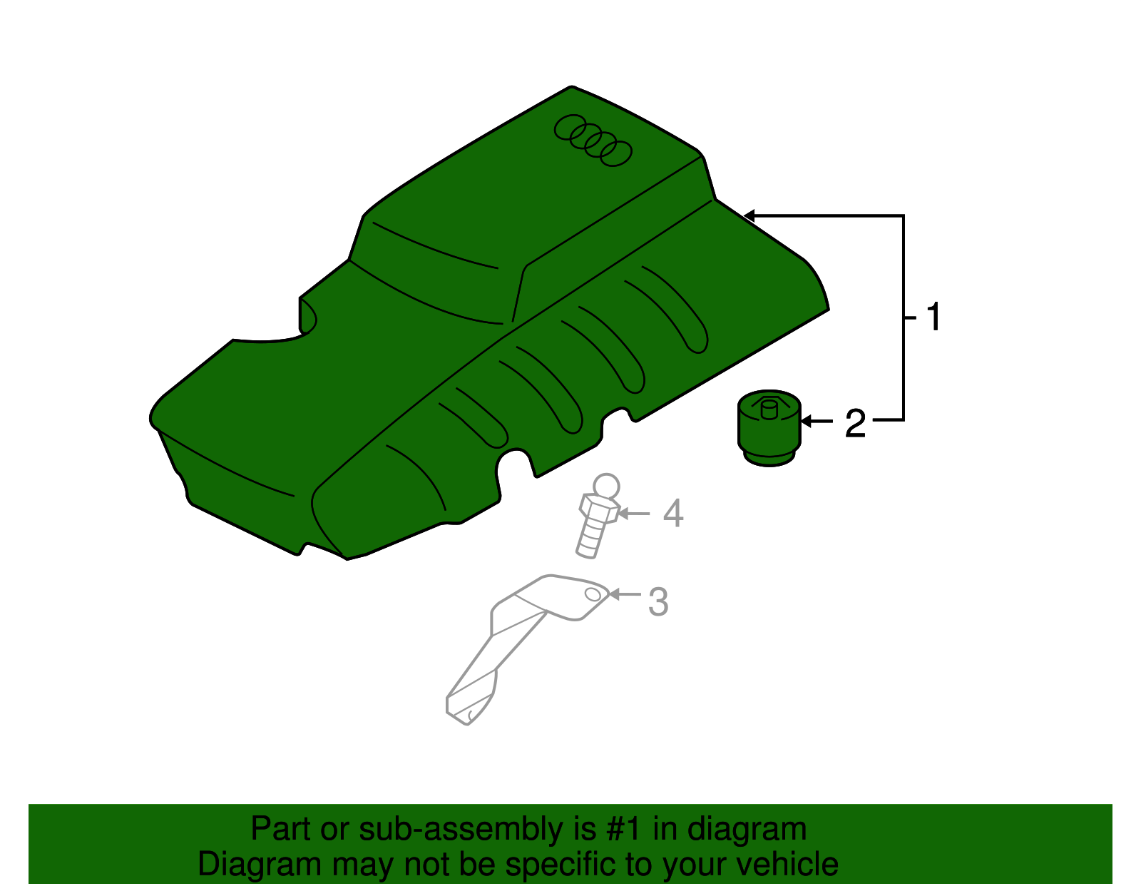 2005-2009 Audi Radiator Support Splash Shield 8H0-863-822-C ...