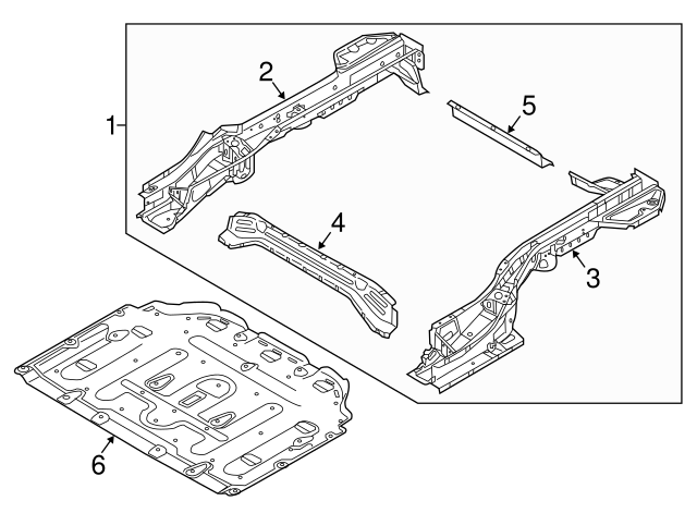2017-2019 Hyundai Ioniq Under Cover 84137-G7000 | OEM Parts Online