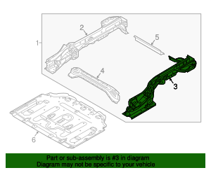 2017 Hyundai Ioniq Side Member 65710-G7000 | OEM Parts Online