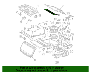 211-690-01-30-7F78 - Speaker Grille 2003-2009 Mercedes-Benz | Mercedes ...