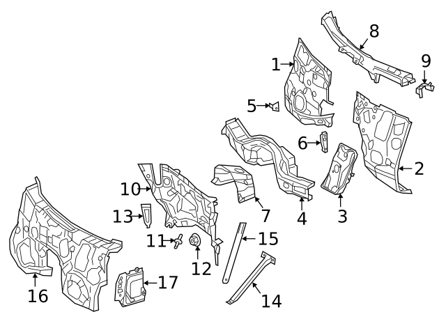 213-628-15-00 - Suspension Strut Brace 2017-2023 Mercedes-Benz ...