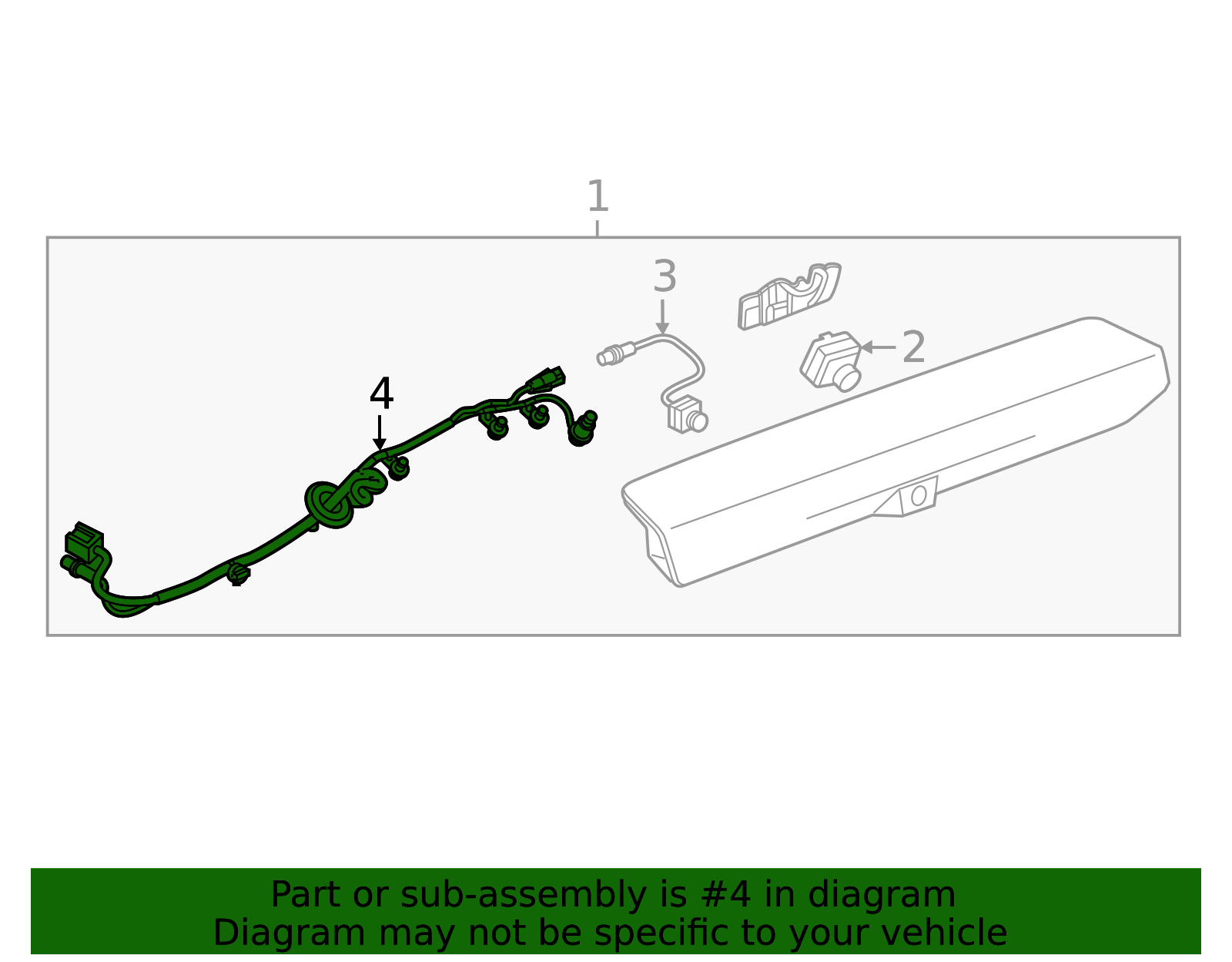 2020-2024 GM Inside Rearview Mirror Wiring Harness 84859040 | QuirkParts