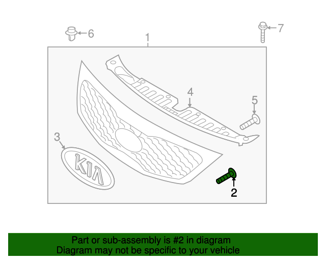 86561-1U700 - Lower Grille 2014-2015 Kia Sorento | Kia.Parts Store