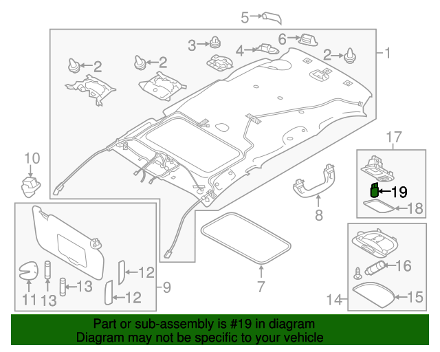 84662AG01A - Cargo Lamp Bulb - 2005-2020 Subaru | World OEM Parts Subaru