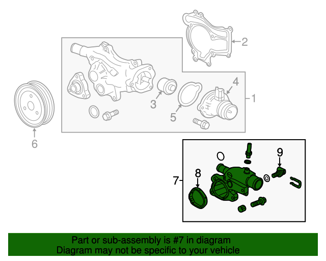 2011-2016 GM Water Outlet 55573356 | GMPartsDirect.com