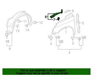 74207-SWA-A00 - Cover Inner 2007-2011 Honda CR-V | Honda Parts Online