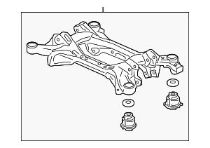 Genuine OEM Acura - Sub-Frame Assembly, Rear Suspension Part# 50300-TK4 ...
