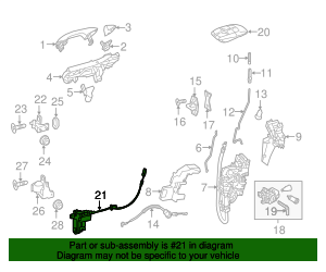 213-760-03-00 - Power Actuator - 2017-2019 Mercedes-Benz | World ...