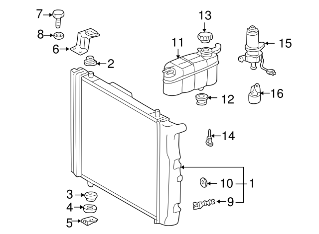 463-500-11-00 - Radiator 2002-2011 Mercedes-Benz | AutoNationParts.com