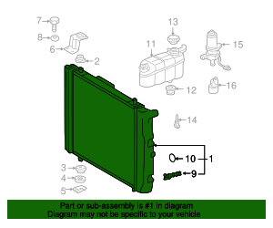 463-500-11-00 - Radiator 2002-2011 Mercedes-Benz | AutoNationParts.com