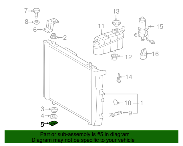000000-005649 - Radiator Lock Nut 2002-2015 Mercedes-Benz | Mercedes ...