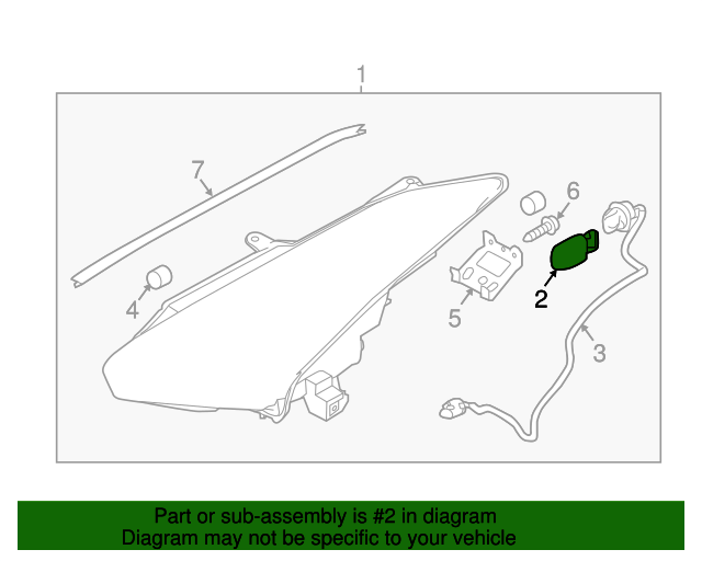 Signal Lamp Bulb - Nissan (26272-8991A) | Nissan Parts Plus