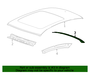 2020-2022 Cadillac CT5 Roof Rear Header Panel 84417132 | GMPartsDirect.com