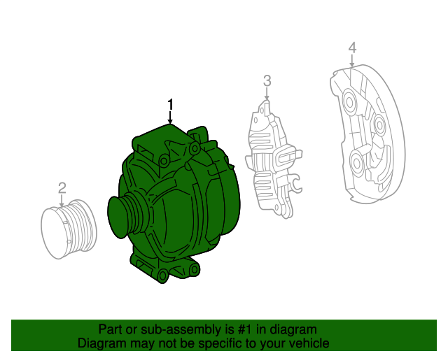 000-906-88-06 - Alternator 2017-2020 Mercedes-Benz SLC 43 AMG ...