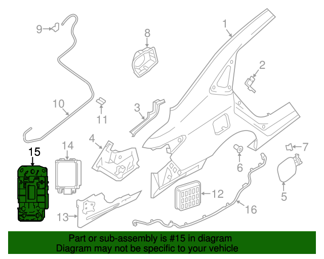 2016-2019 Nissan Sentra Bracket 28452-4AF0D | Nissan Parts Store