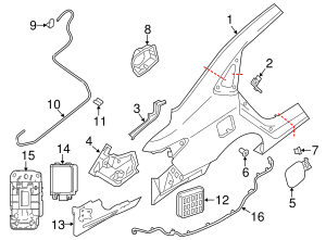 2004-2023 Nissan Fuel Door Spring 78836-60U10 | Parts for Nissans