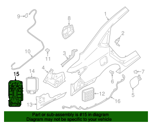 2016-2019 Nissan Sentra Bracket 28452-4AF0D | Nissan Parts Store