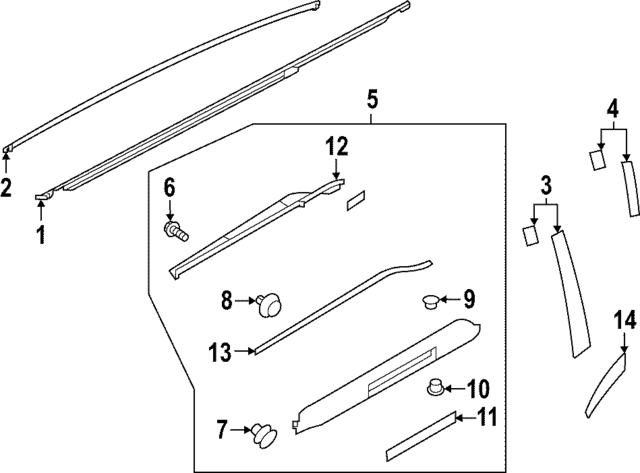2020-2024 Subaru Front Applique 63563AN33A | Subaru Factory Parts Online