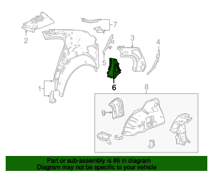 2010-2016 Buick LaCrosse Lower Reinforced 25782168 | GMPartsDirect.com