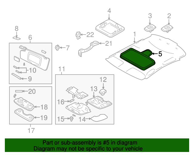 39998708 - Sunroof Trim 1999-2009 Volvo | AutoNationParts.com