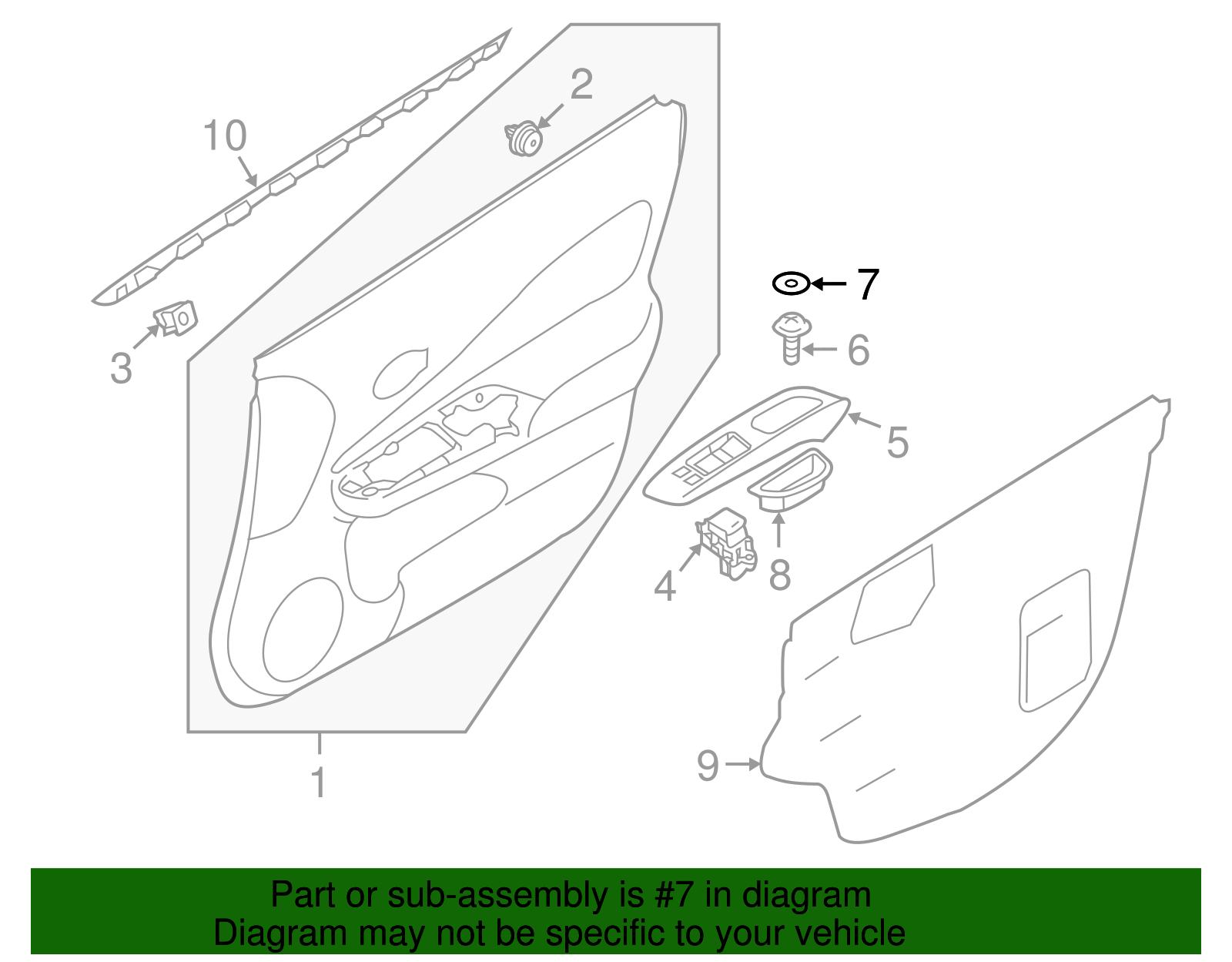 2014-2019 Nissan Versa Note Switch Bezel Cap 80944-3WC0A | Ziegler ...