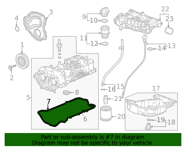 2020-2023 GM Valve Cover Gasket 12669132 GM | GMPartsDirect.com