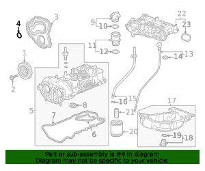 2019-2025 GM Crankshaft Front Oil Seal 12693989 GM | GMPartsDirect.com